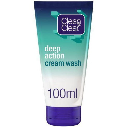 CLEAN & CLEAR Deep Action Cream Wash 100 ML – Beauty Bounty