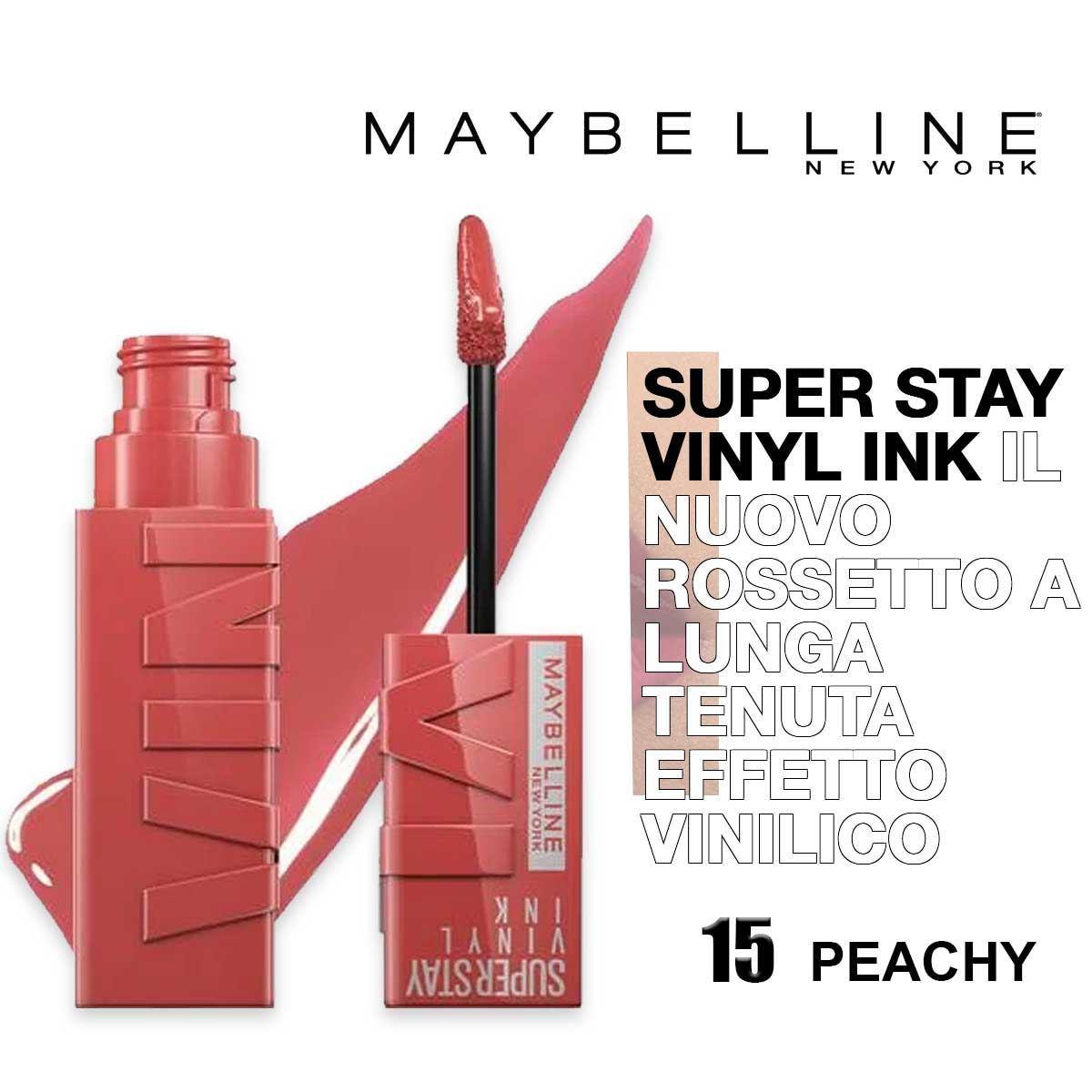 Maybelline Super Stay Vinyl Ink Liquid Lipstick 15 Peachy – Beauty Bounty