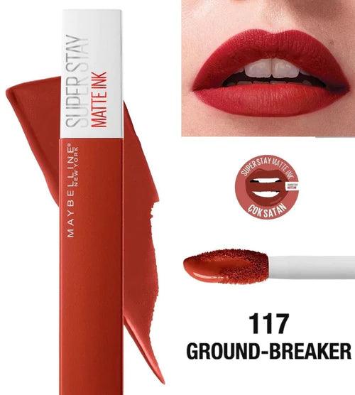 Maybelline SUPERSTAY MATTE INK LIQUID LIPSTICK 117 Ground Breaker ...